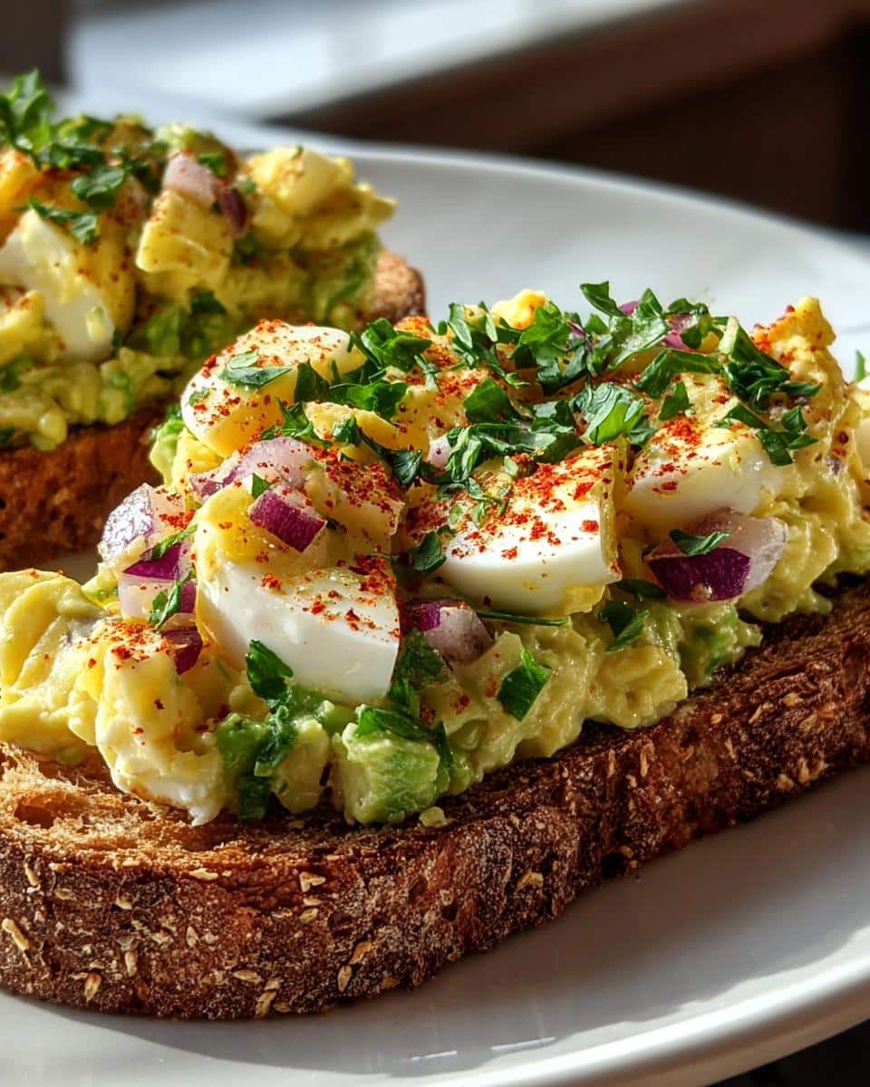 Avocado Egg Salad Toast Paprika - Travelers Wizard