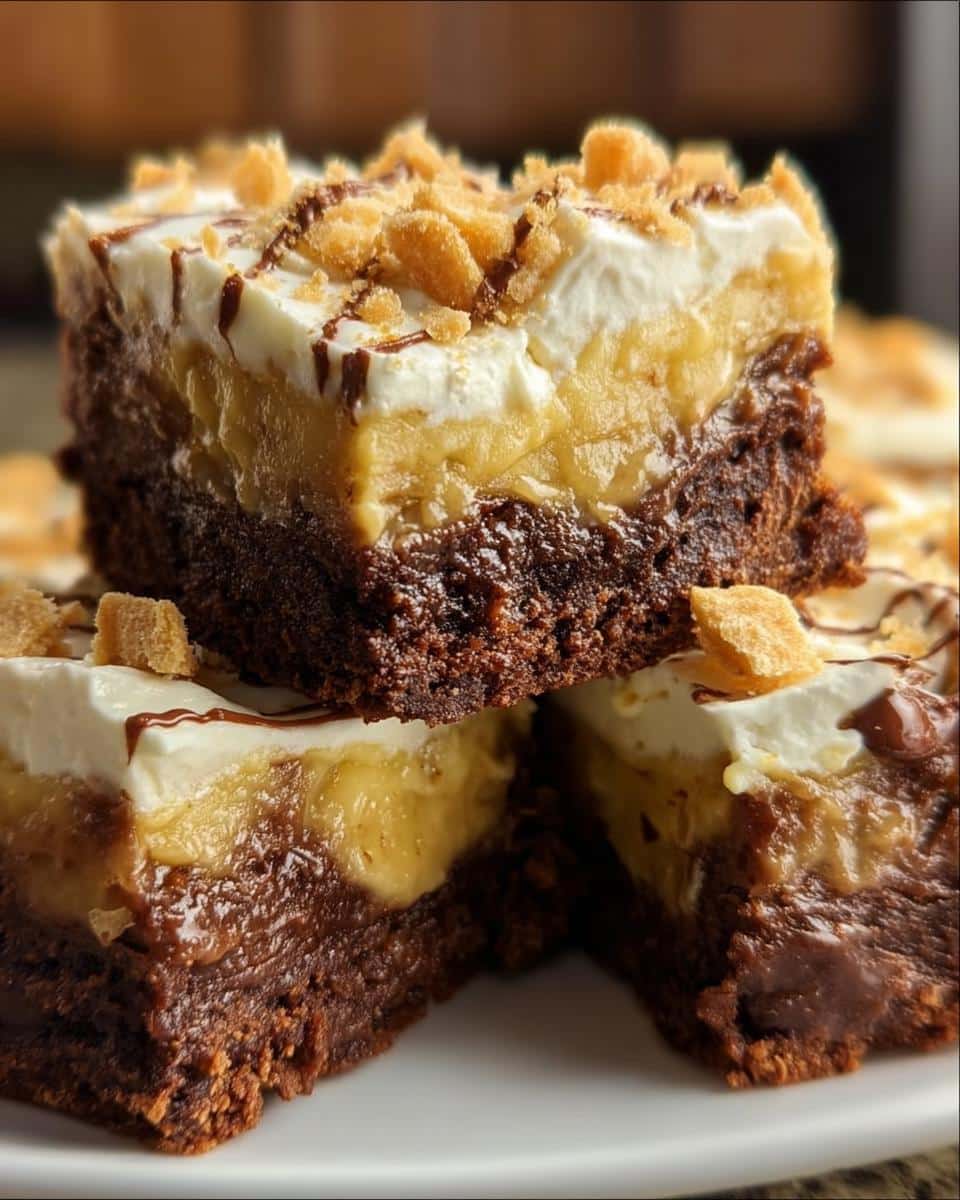 Banana Pudding Brownies - Travelers Wizard