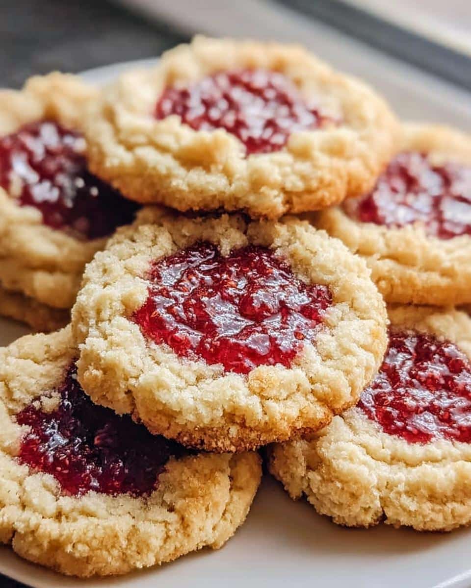 Buttery Raspberry Crumble Cookies - Travelers Wizard