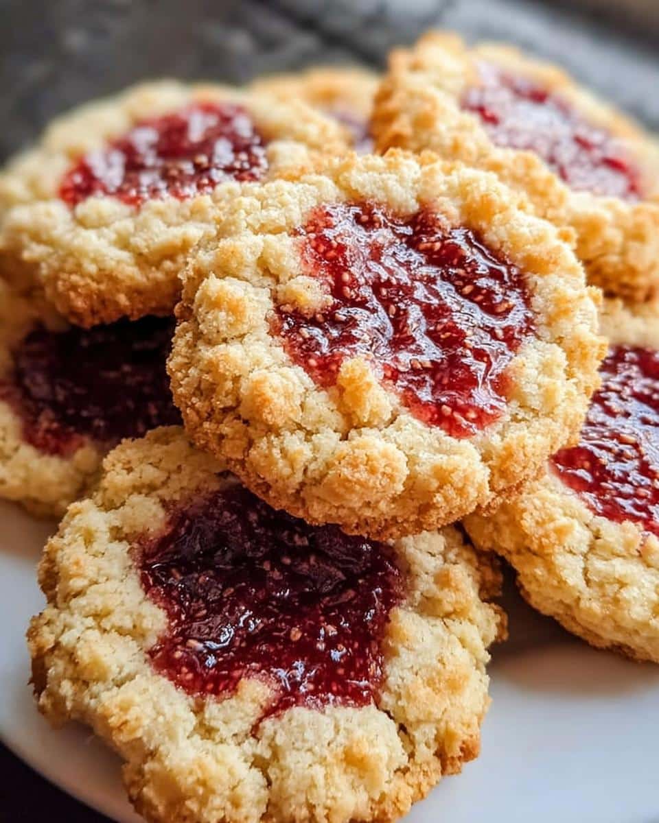 Buttery Raspberry Crumble Cookies - Travelers Wizard