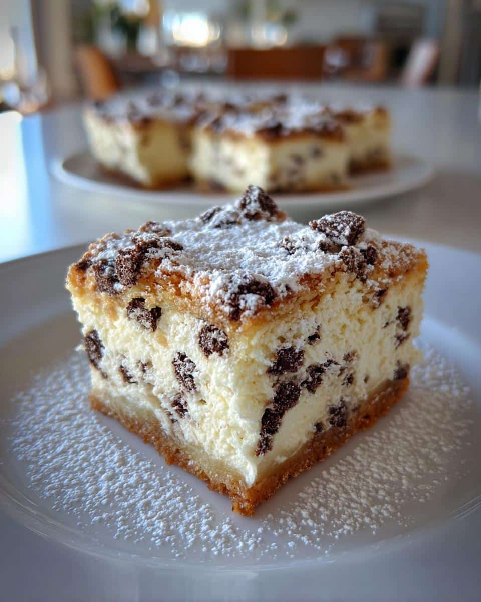 Cannoli Cheesecake Bars - Travelers Wizard