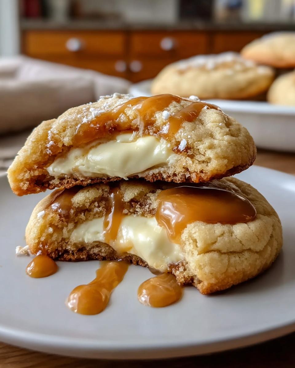 Caramel Cheesecake Cookies - Travelers Wizard