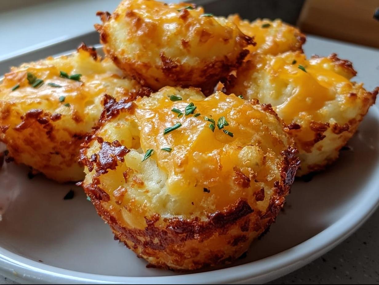 Cheesy Mashed Potato Puffs - Travelers Wizard