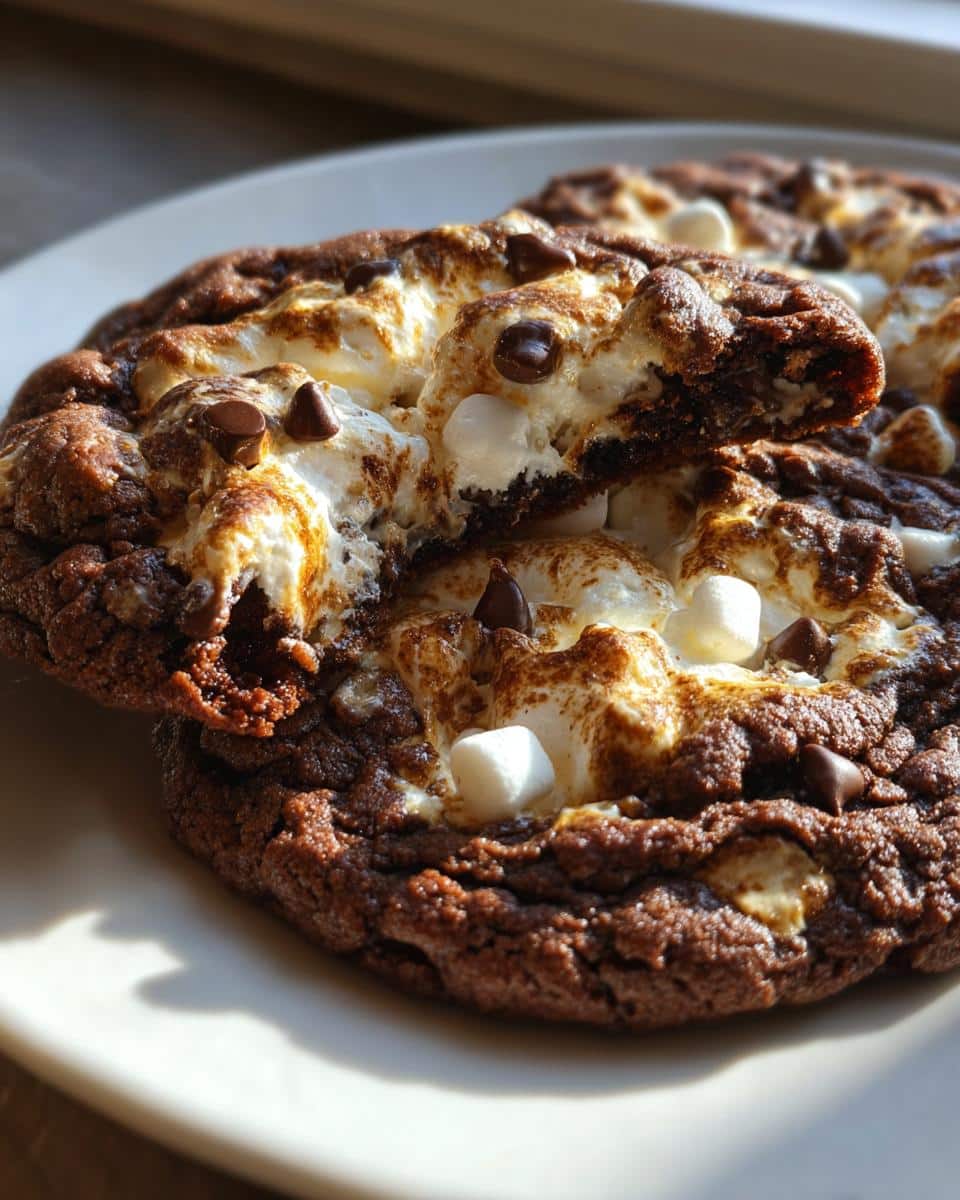 Chocolate Marshmallow Swirl Cookies - Travelers Wizard