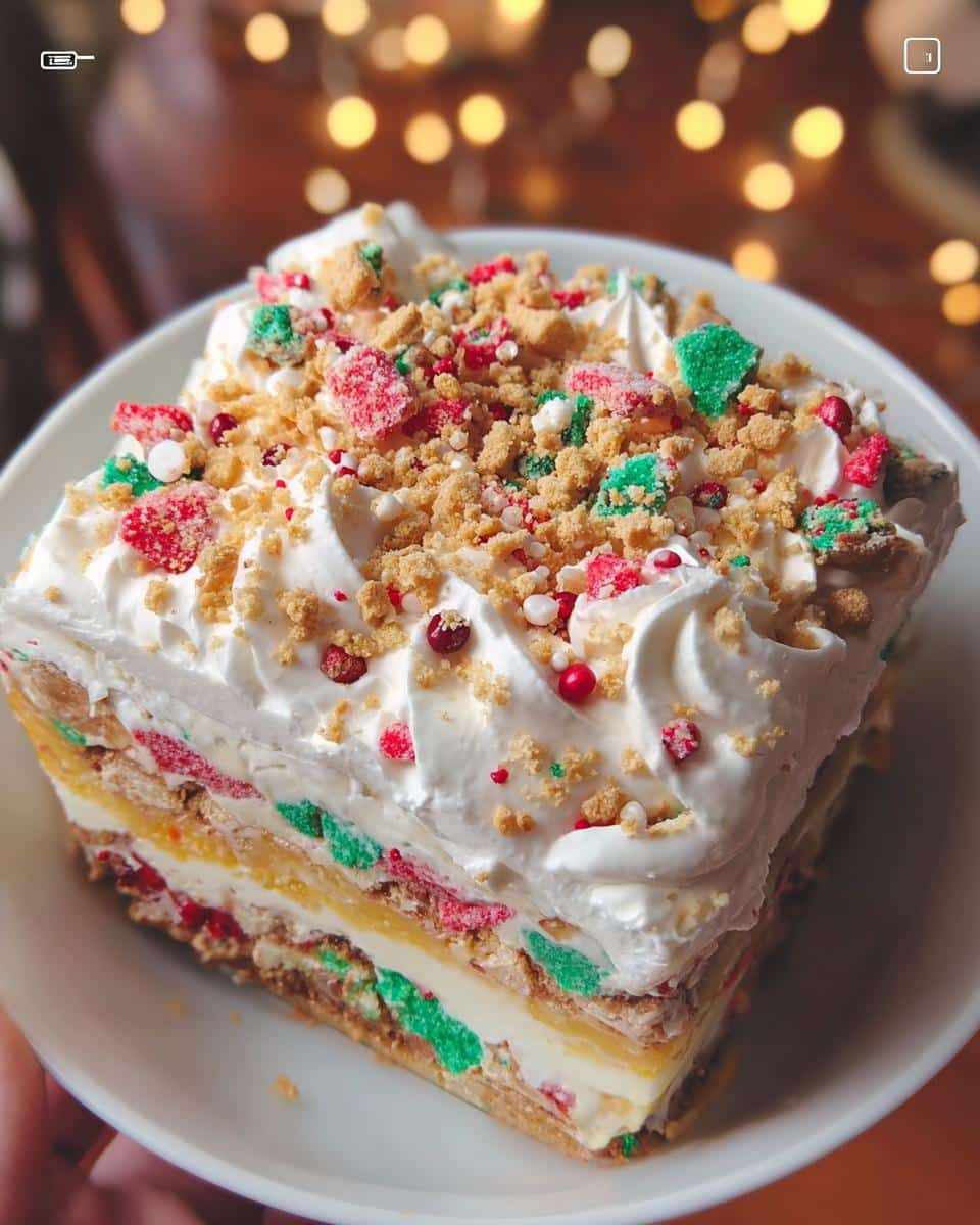 Christmas Cookie Lasagna Recipe - Travelers Wizard