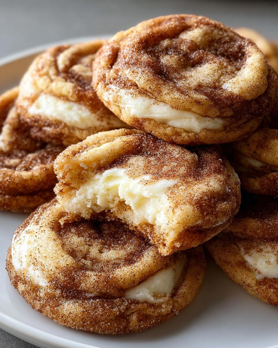 Cinnamon Roll Cheesecake Cookies - Travelers Wizard