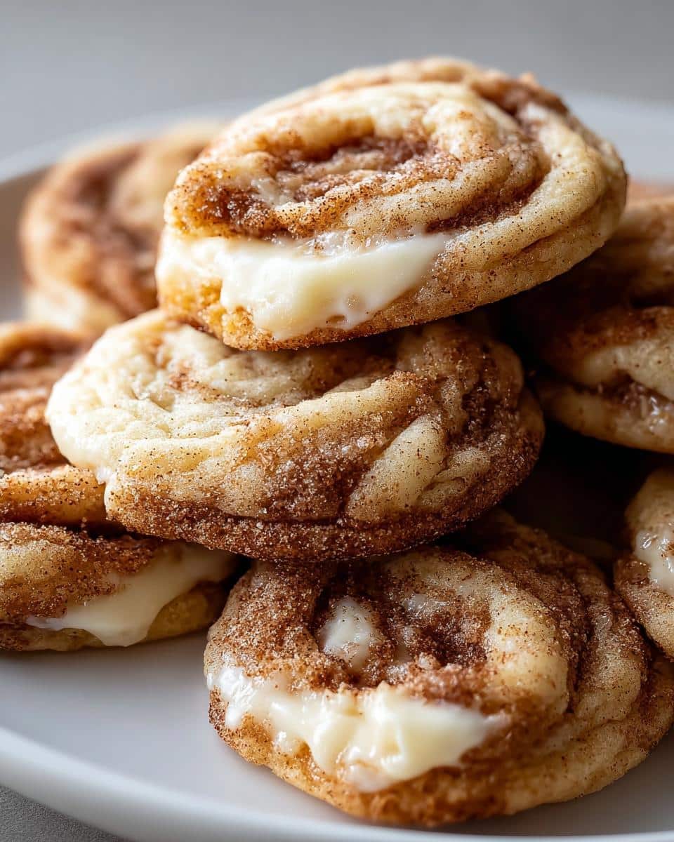 Cinnamon Roll Cheesecake Cookies - Travelers Wizard