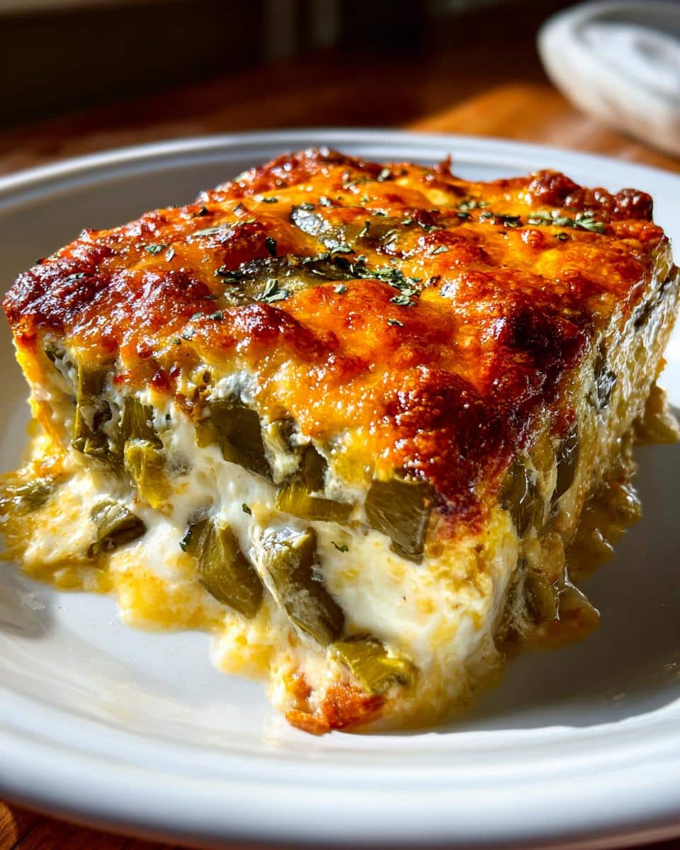 Creamy Chile Relleno Casserole - Travelers Wizard