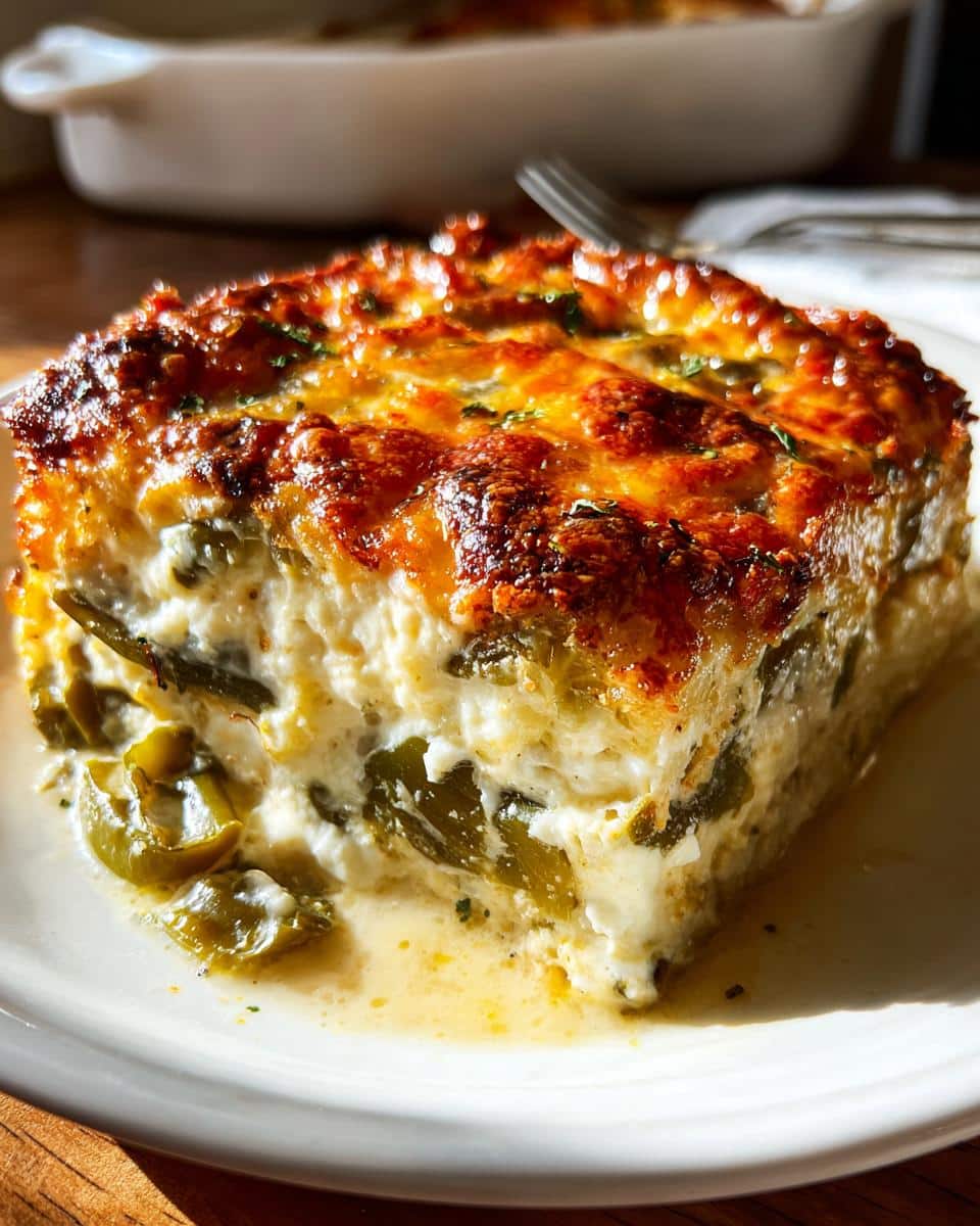Creamy Chile Relleno Casserole - Travelers Wizard
