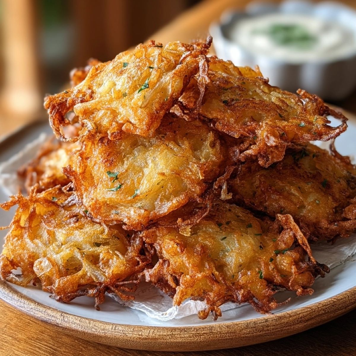 Crispy Amish Onion Fritters - Travelers Wizard