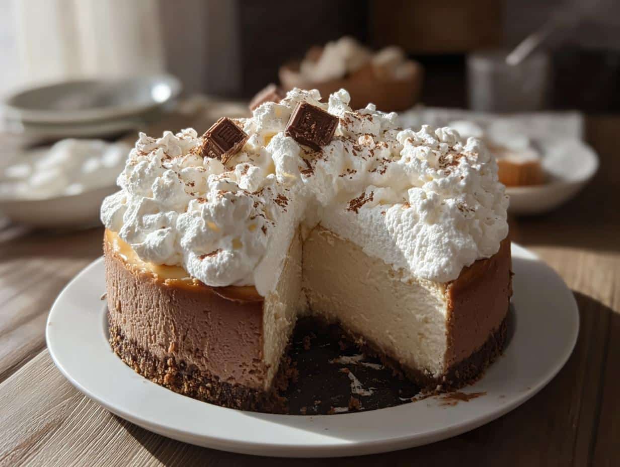 Decadent Hot Cocoa Cheesecake: - Travelers Wizard