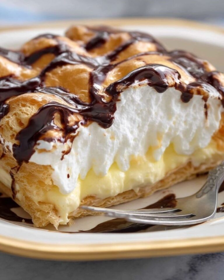 Easy Cream Puff Dessert - Travelers Wizard
