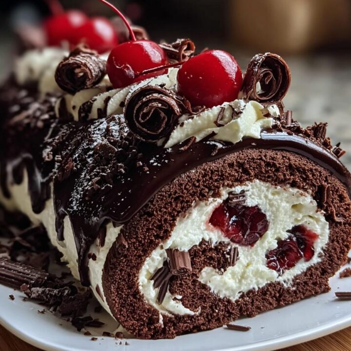 Elegant Black Forest Cake Roll - Travelers Wizard