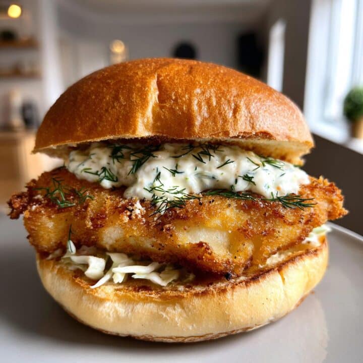 Crispy Fried Fish Burger Recipe - Travelers Wizard