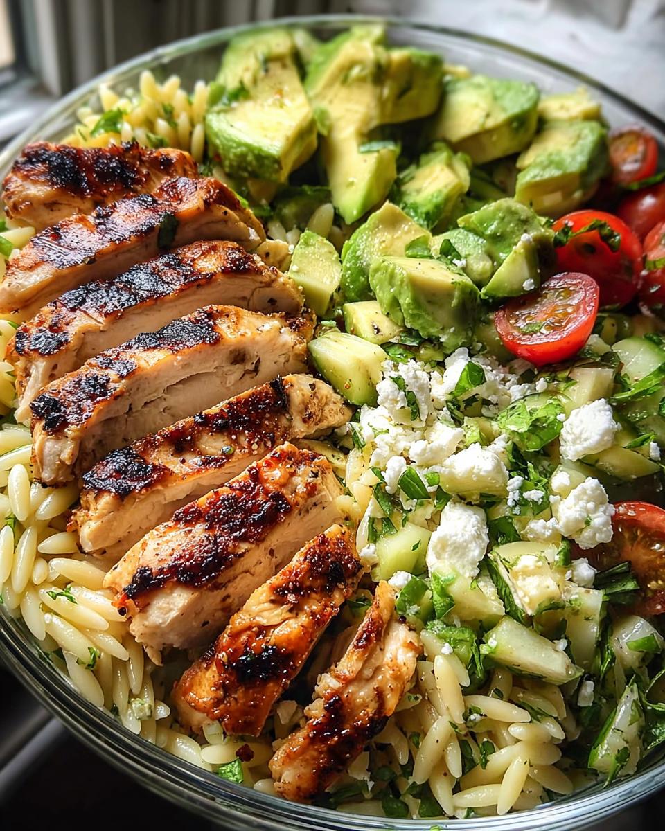 Grilled Chicken Orzo Salad - Travelers Wizard