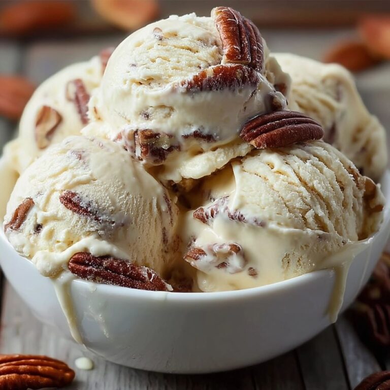 Homemade Butter Pecan Ice Cream - Travelers Wizard
