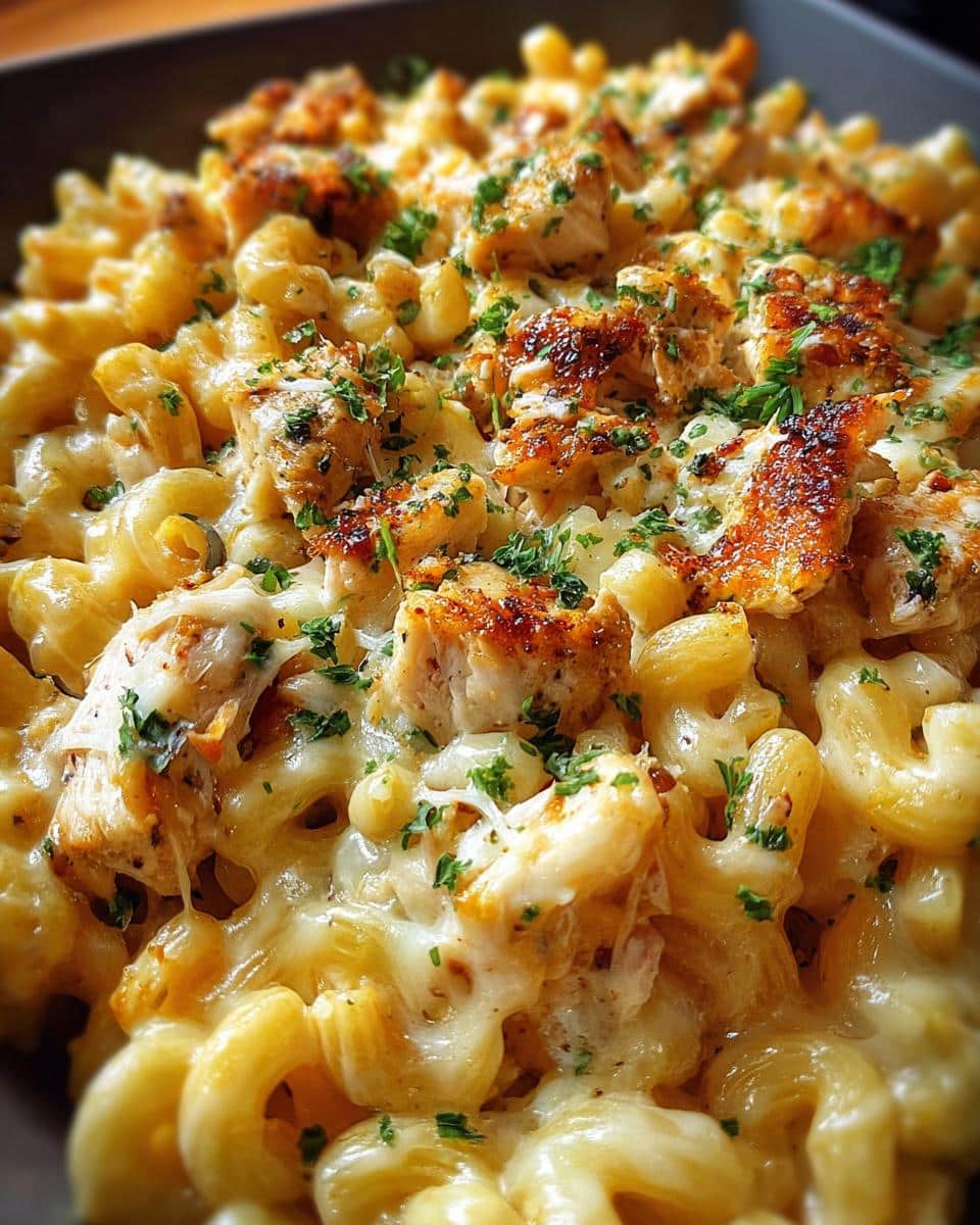 Honey Pepper Chicken Mac and Cheese - Travelers Wizard