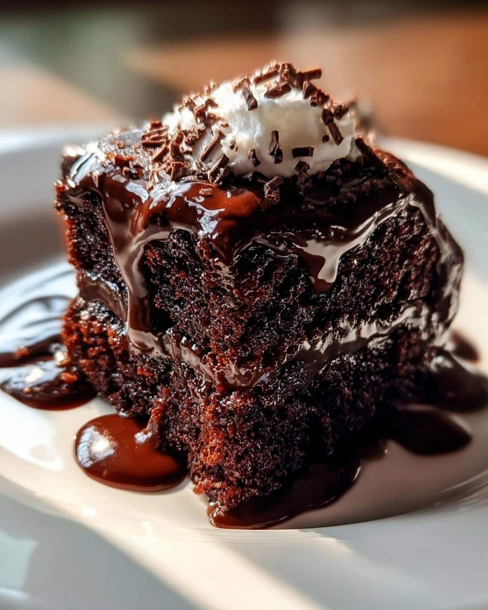 Hot Fudge Chocolate Pudding Cake - Travelers Wizard