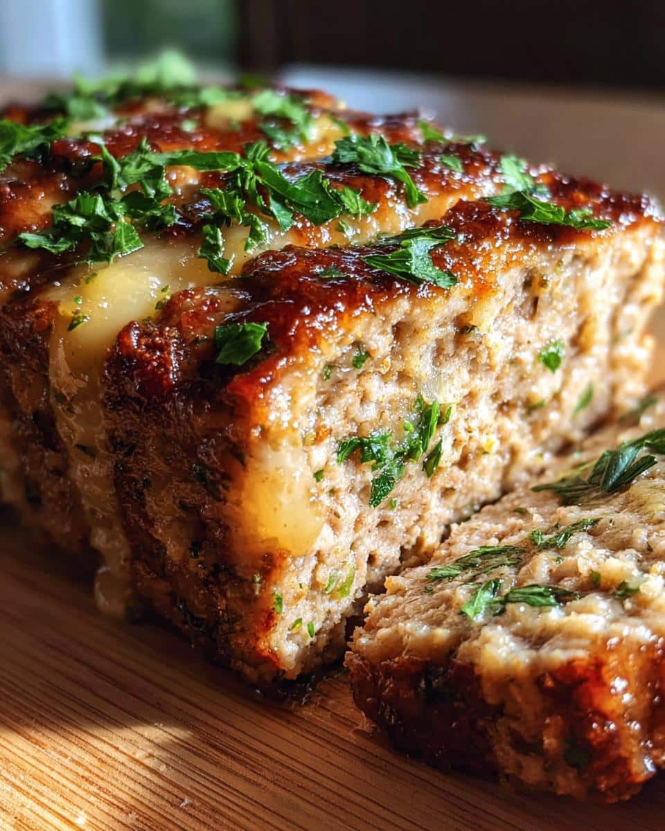 Juicy Garlic Parmesan Chicken Meatloaf - Travelers Wizard