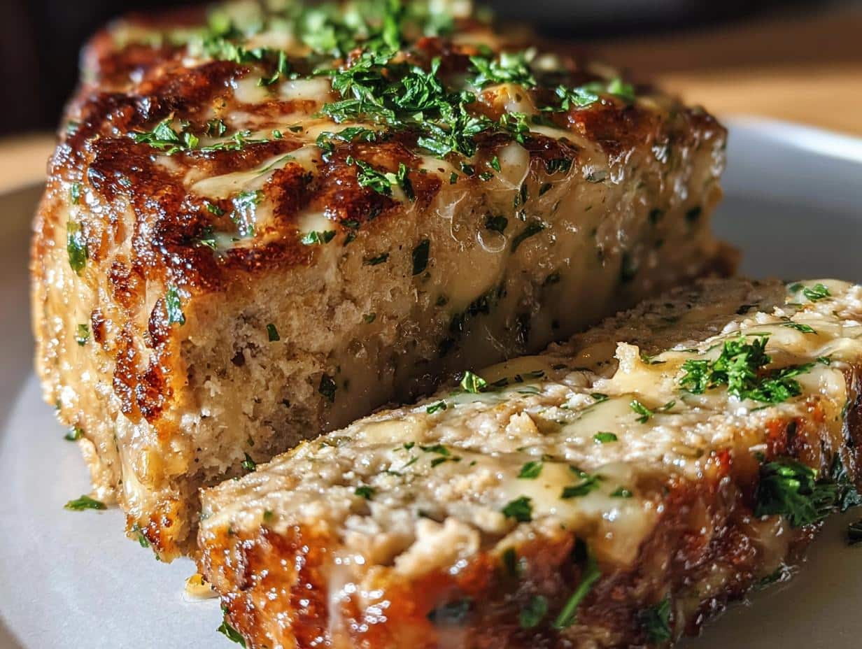 Juicy Garlic Parmesan Chicken Meatloaf - Travelers Wizard