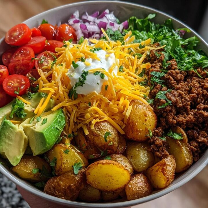 Loaded Potato Taco Bowl - Travelers Wizard