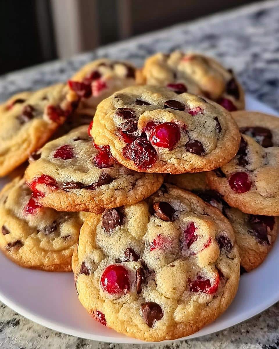 Maraschino Cherry Chocolate Chip Cookies - Travelers Wizard