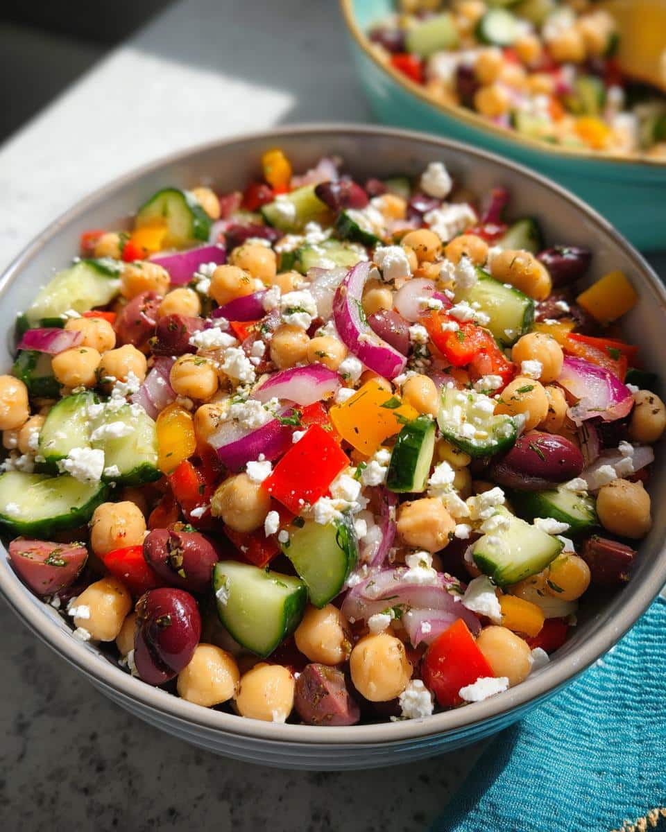 Mediterranean Dense Bean Salad - Travelers Wizard