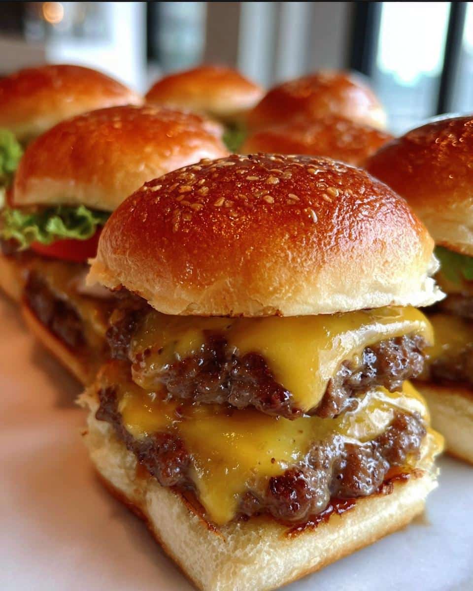 Mini Beef Cheeseburgers - Travelers Wizard