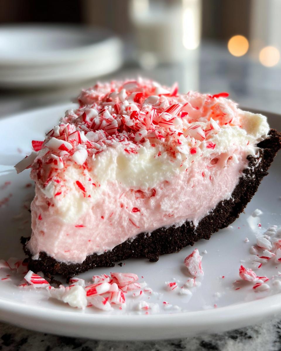 Easy No-Bake Christmas Peppermint Pie Delight - Travelers Wizard
