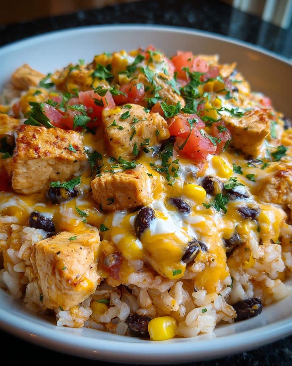 One-Pot Cheesy Southwest Chicken & Rice - Travelers Wizard