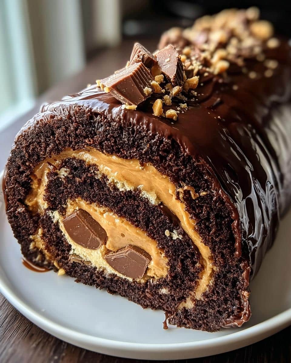 Peanut Butter Cup Chocolate Roll - Travelers Wizard