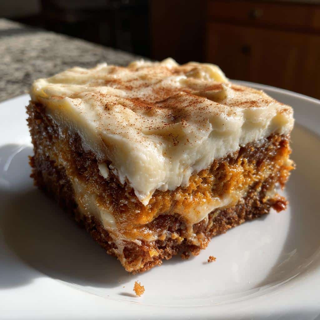 Pumpkin Spice Gooey Cake - Travelers Wizard