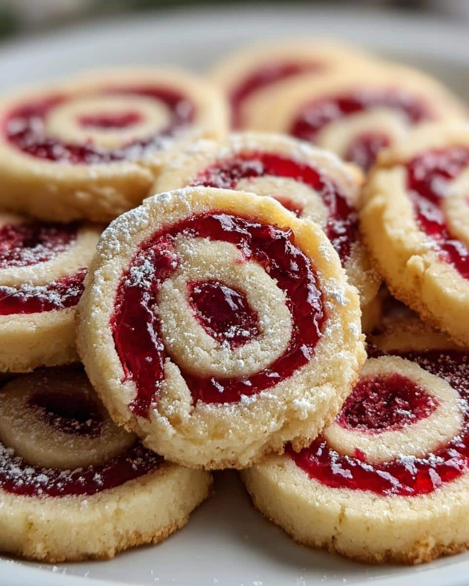 Raspberry Swirl Shortbread Cookies - Travelers Wizard