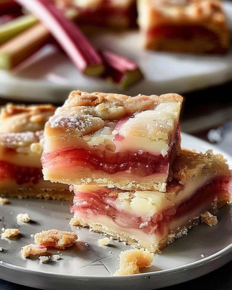 Delicious Rhubarb Shortbread Bars - Travelers Wizard