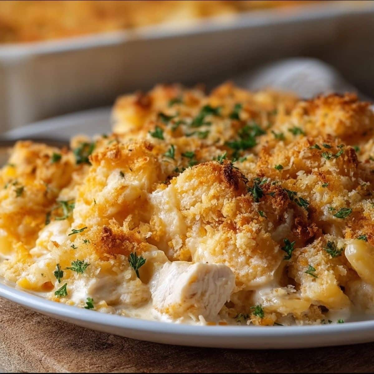 Ritz Cracker Chicken Casserole - Travelers Wizard