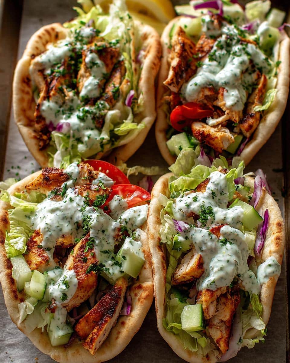 Sheet Pan Chicken Pitas with Herby Ranch - Travelers Wizard