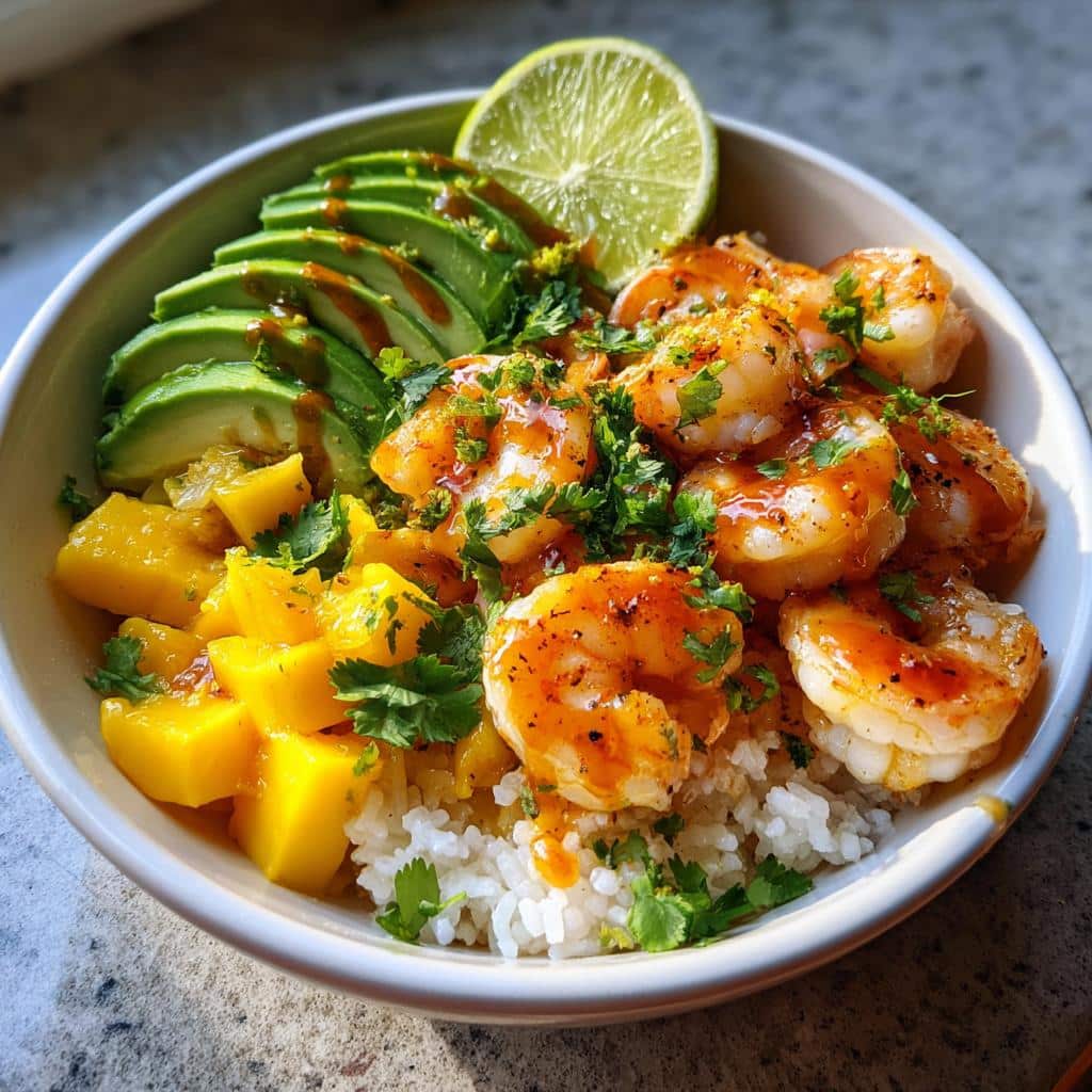 Shrimp and Avocado Bowls Ready in 30 Minutes - Homemade Kitchen