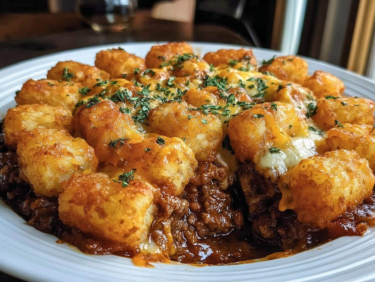Hearty Sloppy Joe Tater Tot Casserole - Travelers Wizard