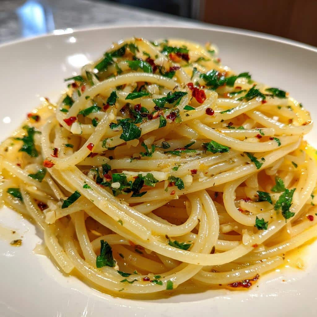 Spaghetti with Garlic and Oil Recipe in Minutes - Travelers Wizard