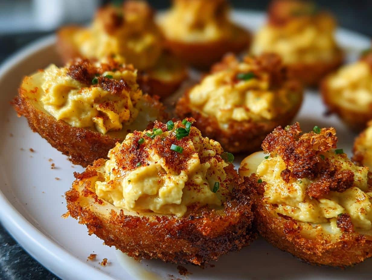 Spicy Bayou Deviled Eggs Recipe - Travelers Wizard