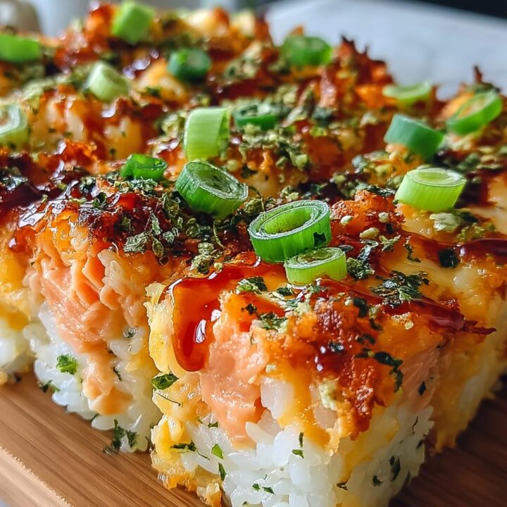 Spicy Salmon Sushi Bake - Travelers Wizard