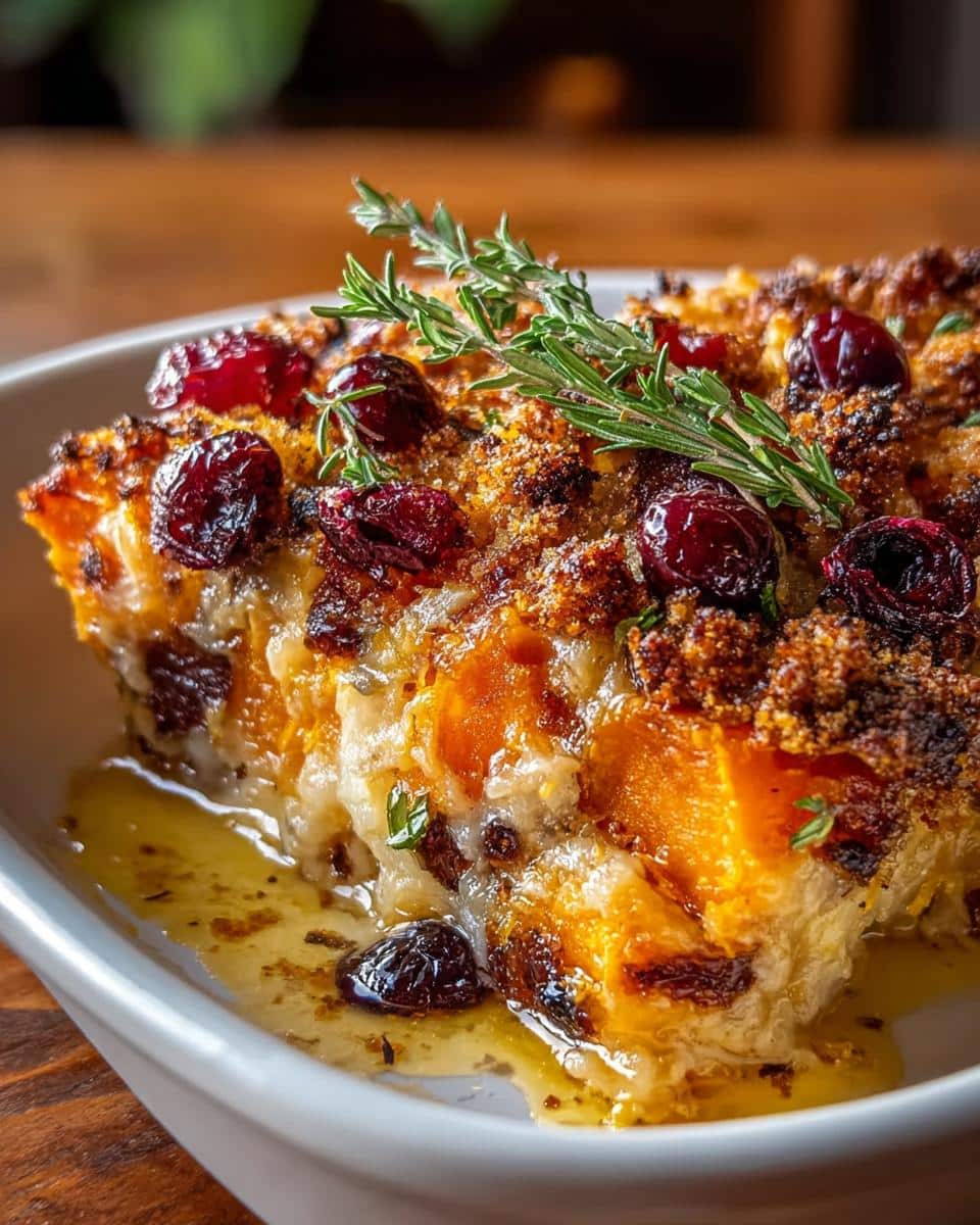 Sweet Potato & Cranberry Gratin - Travelers Wizard