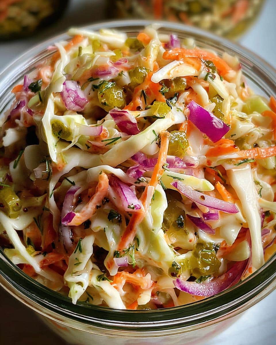 Sweet & Spicy Pickle Slaw - Travelers Wizard