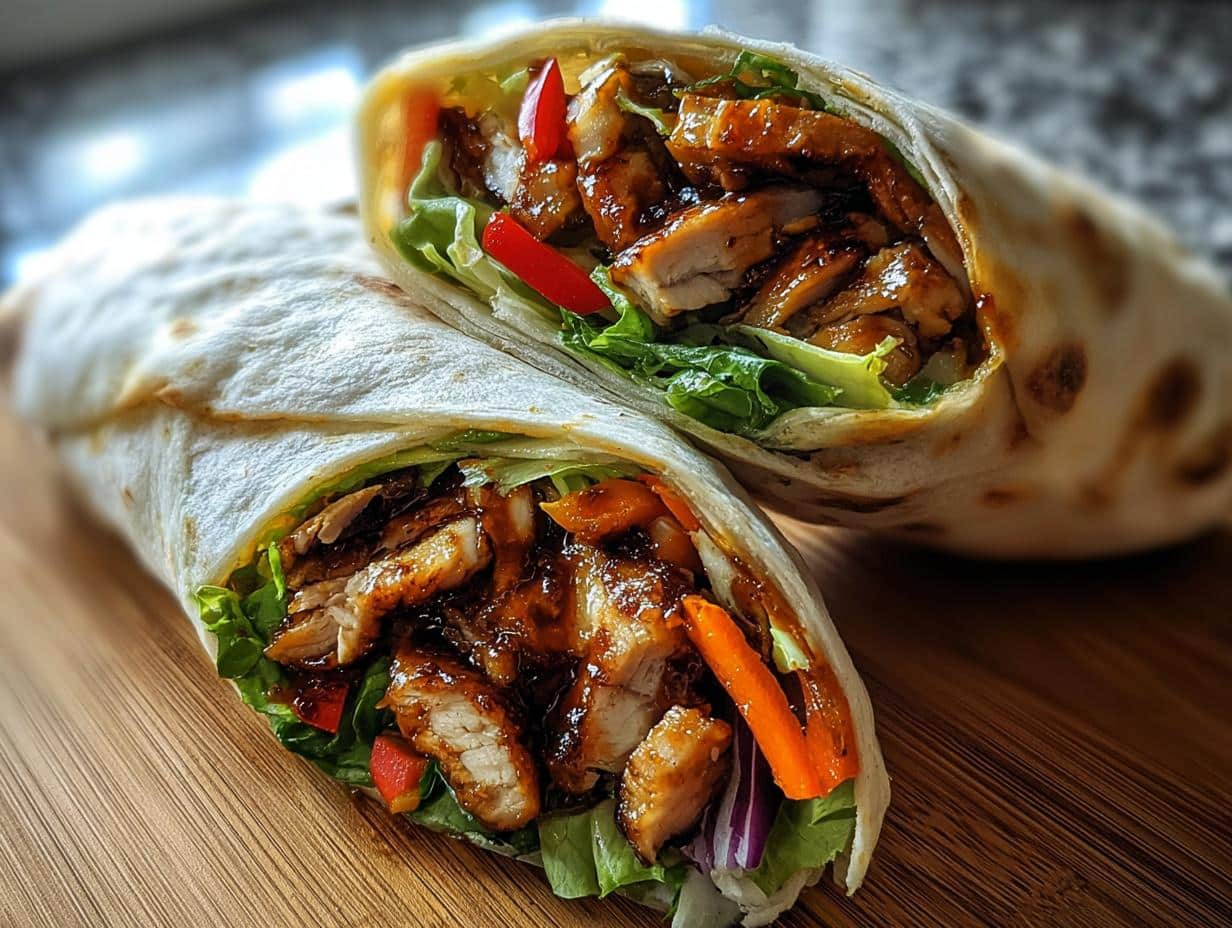 Teriyaki Chicken Wrap - Travelers Wizard