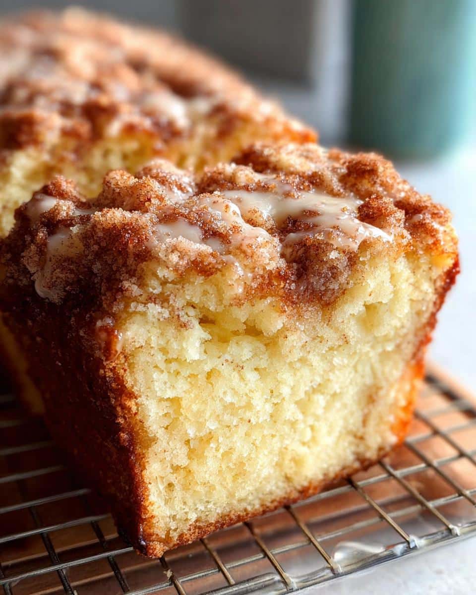 Vanilla Eggnog Bread with Crumb Topping - Travelers Wizard