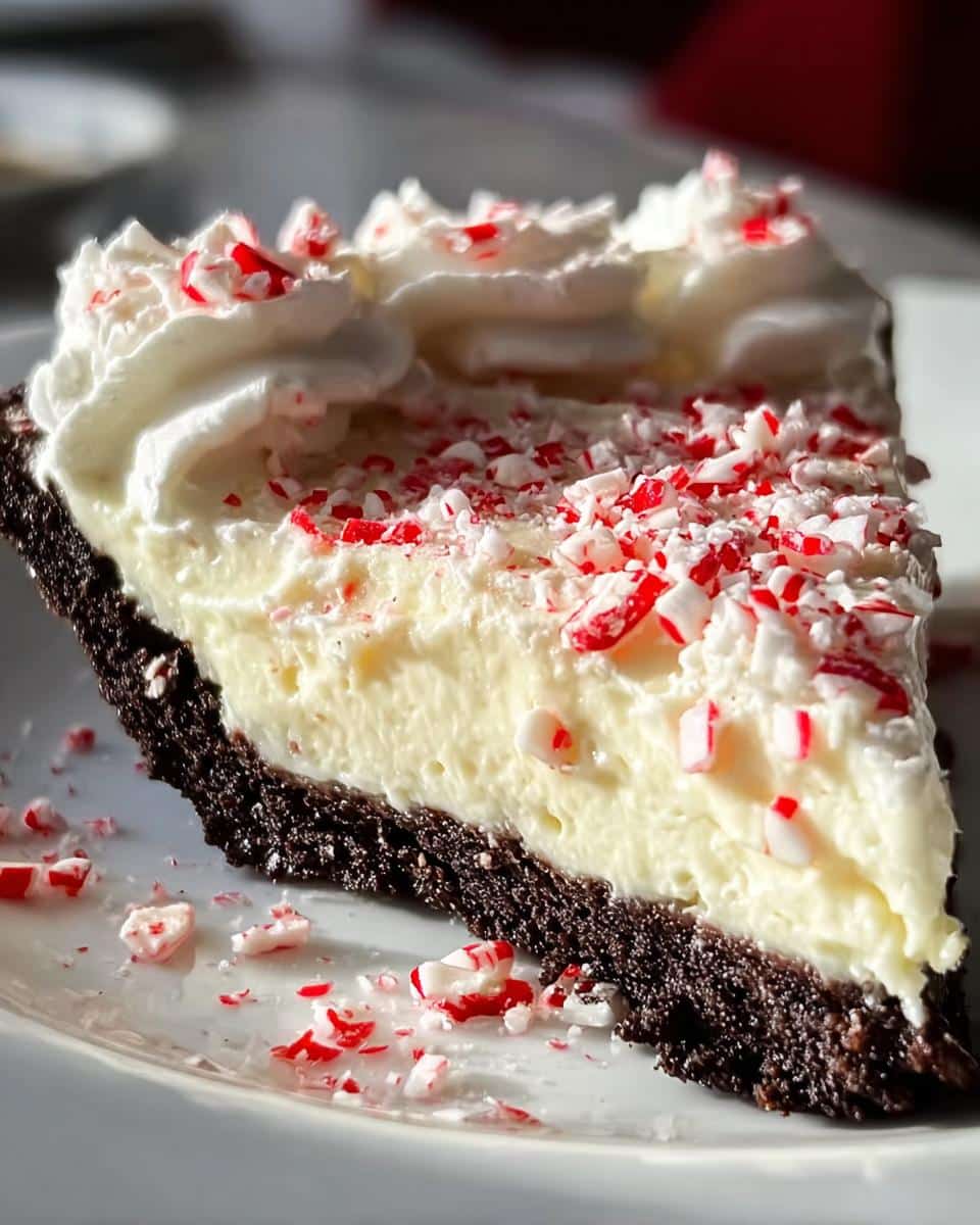 White Chocolate Peppermint Pie - Travelers Wizard